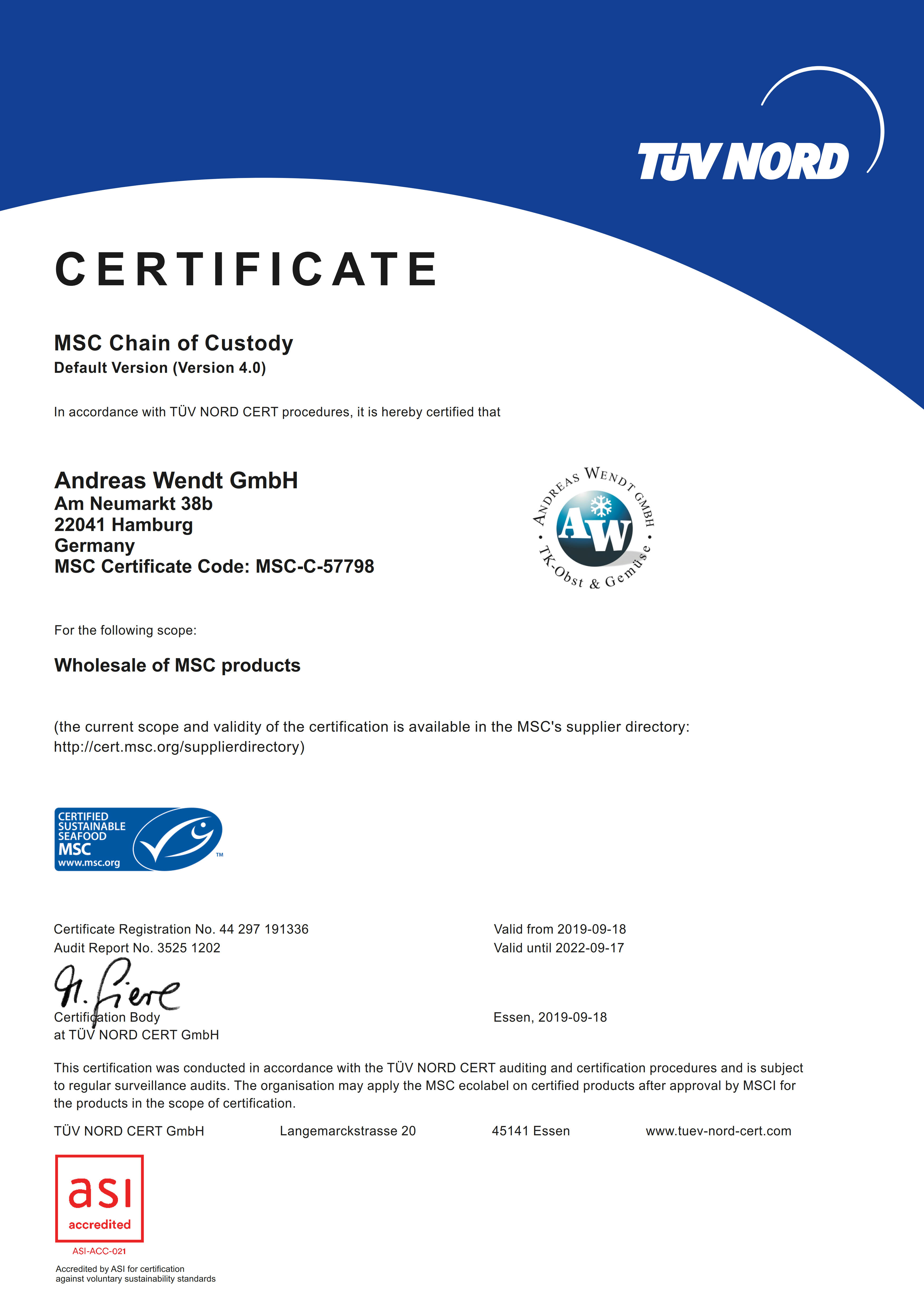 MSC & SAFE – Certified 'Dolphin Safe' Tuna | Andreas Wendt GmbH - Deep ...